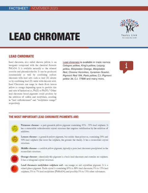 Lead Chromate | Toxics Link